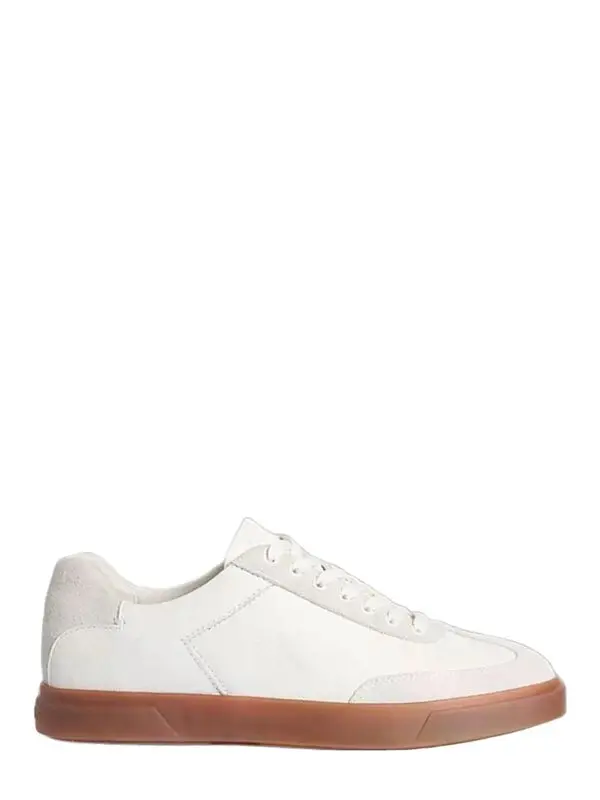 Calvin Klein Leather Sneakers - Neutrals