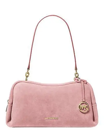 Michael Kors Cecily Medium Suede Shoulder Bag - Pink