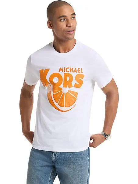 Michael Kors Graphic Logo Cotton T-shirt - White