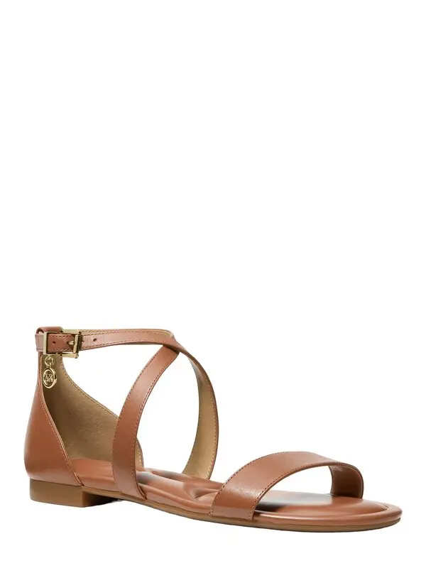 Michael Kors Alexa Flex Leather Sandal - Brown