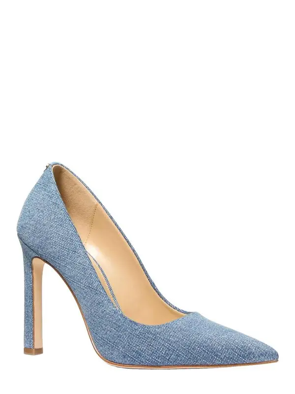 Michael Kors Amara Denim Pumps - White