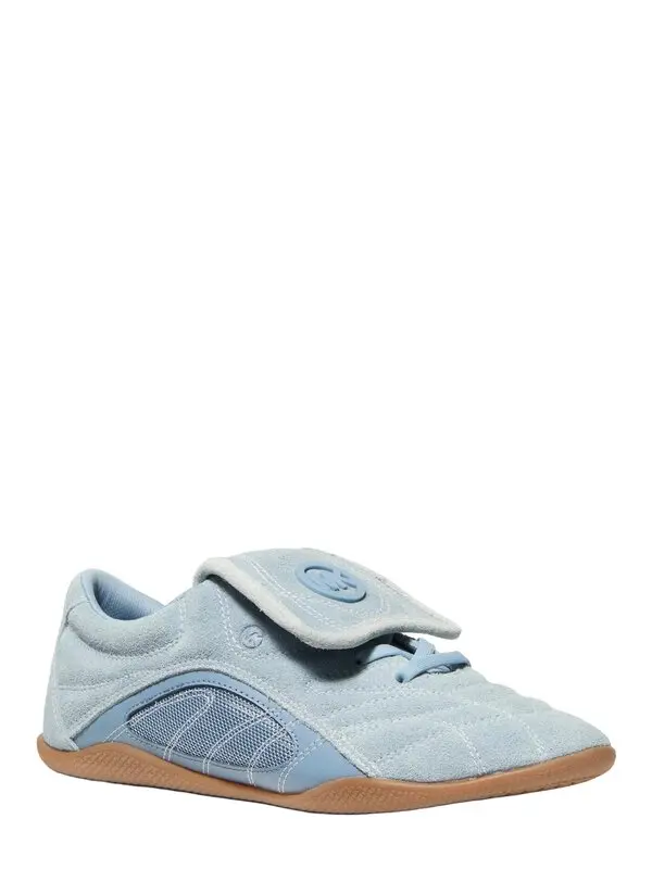 Michael Kors Kyler Suede And Mesh Trainers - Blue