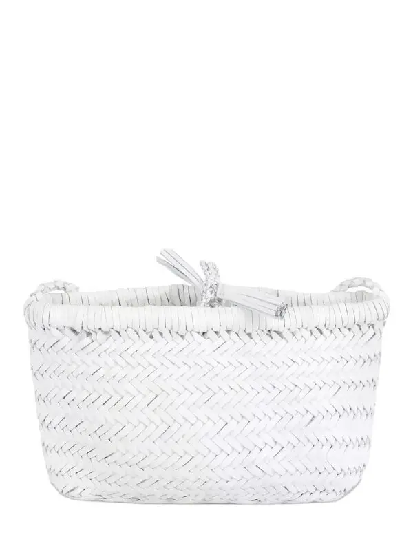 Dragon Diffusion Braided Shoulder Bag - White