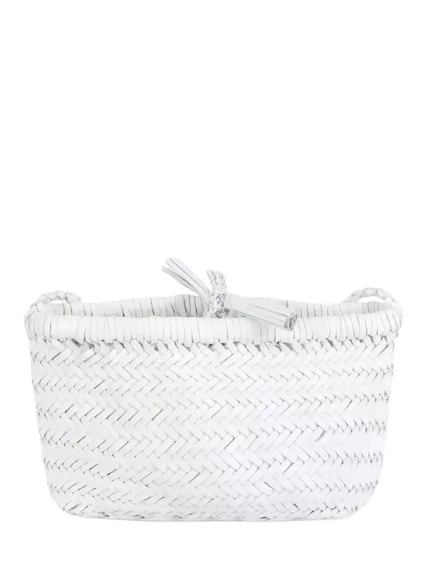 Dragon Diffusion Braided Shoulder Bag - White