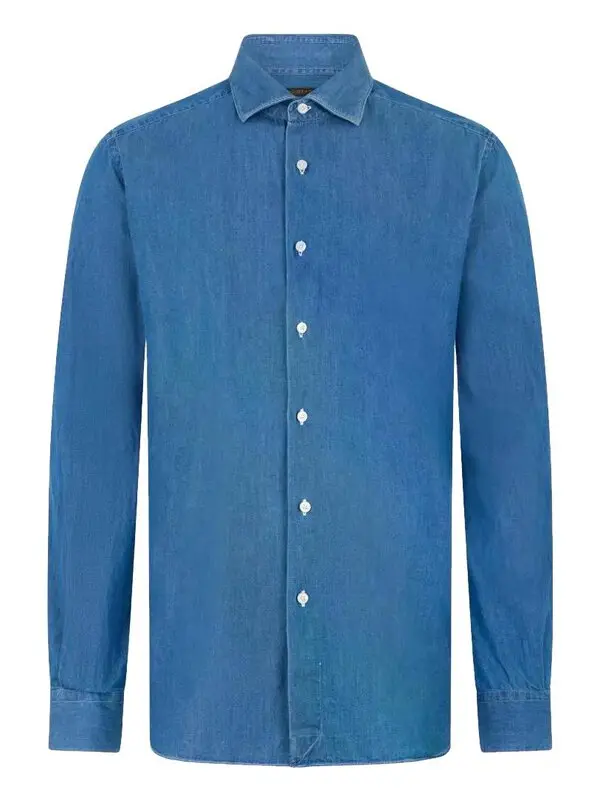 SLOWEAR Buttoned Denim Shirt - Blue