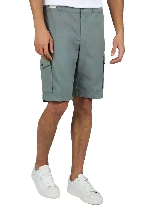 Paul & Shark Cotton Cargo Shorts - Green