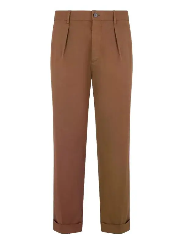SLOWEAR Pleated Trousers - Brown