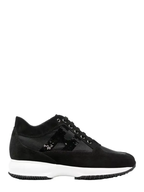 Hogan Interactive Logo-detail Sneakers - Black
