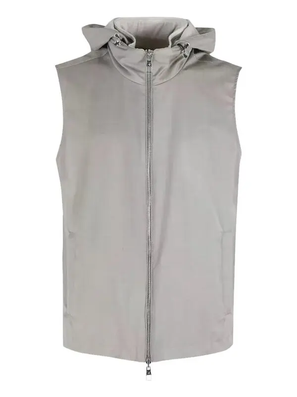 MONTECORE Hooded Zip Gilet - Grey