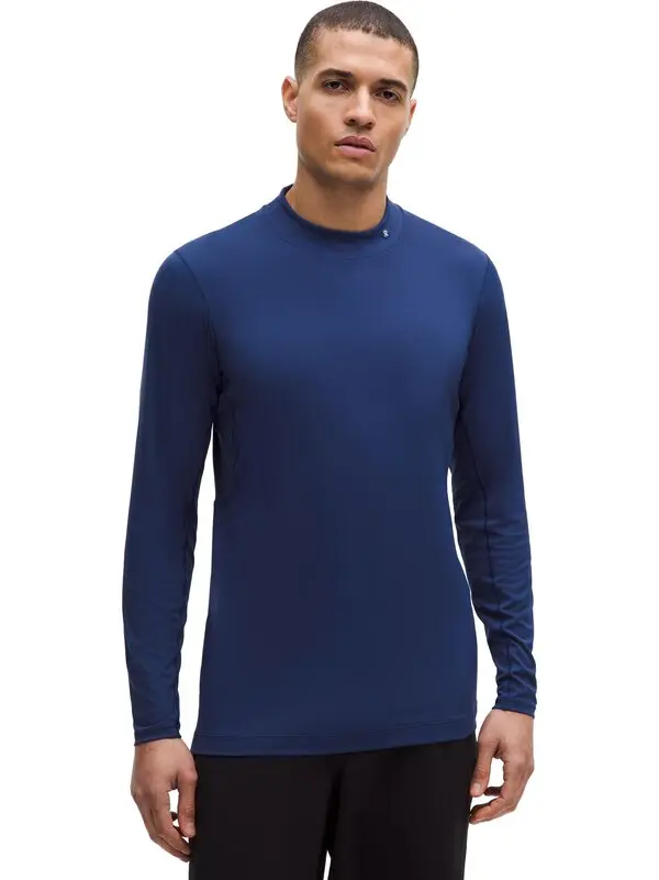 Lululemon Mockneck Long-sleeve Golf Base Layer - Clubhouse Blue