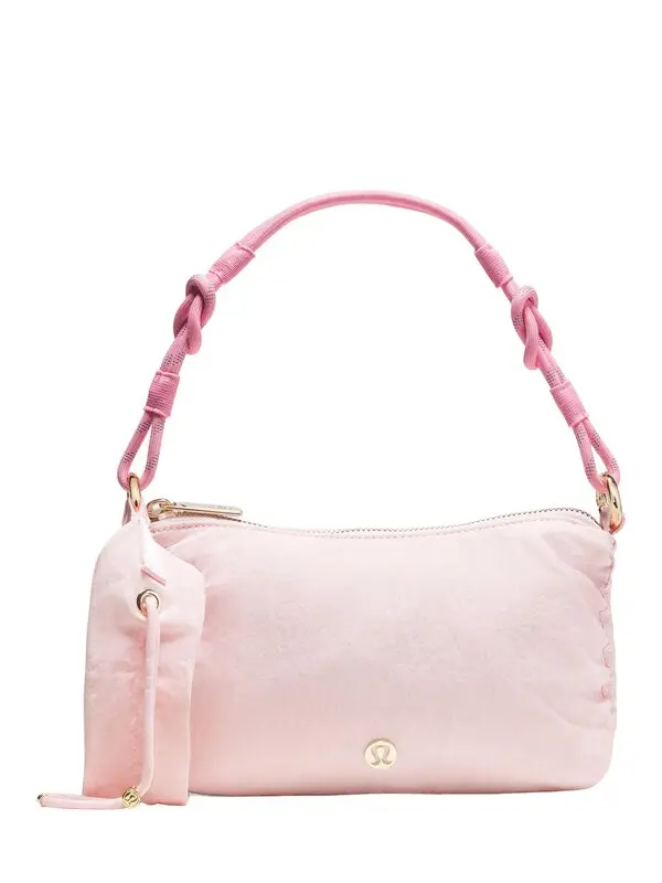 Lululemon Convertible Ruched Strap Crossbody Mini Bag - Pink Pearl/candy Cloud/gold