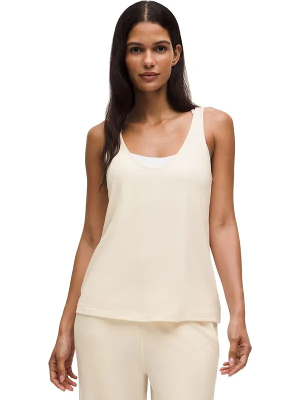 Lululemon Becalm V-neck Tank Top - Coconut Ivory
