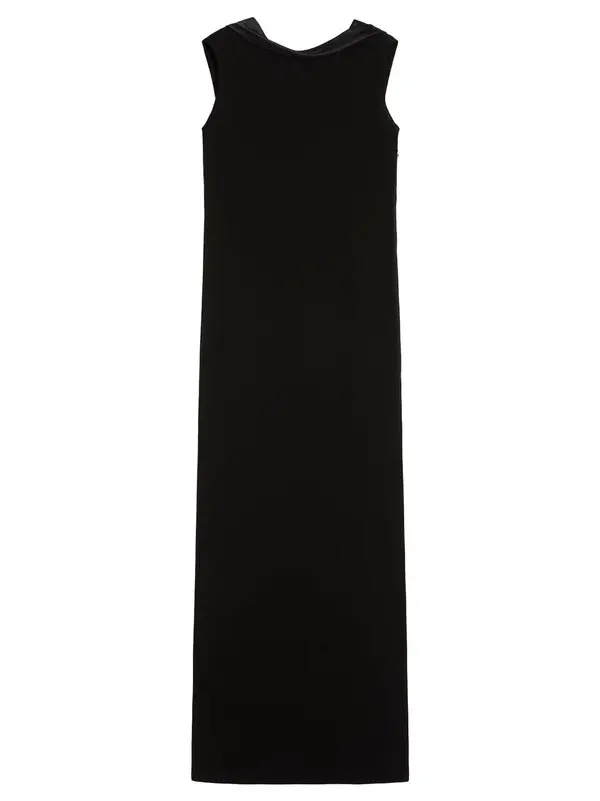 Max Mara Crepe Maxi Dress - Black