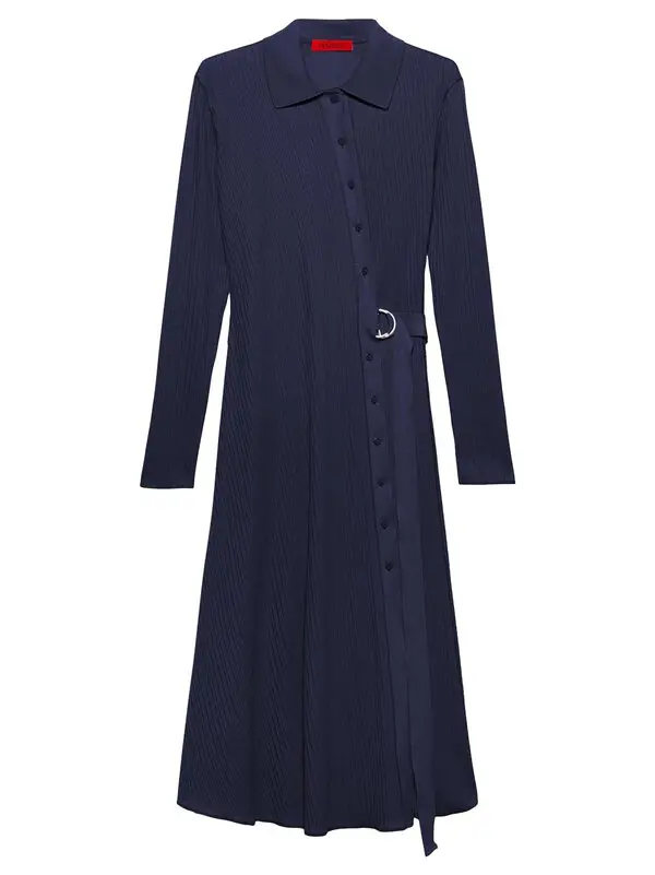 Max & Co. Cotton Midi Shirt Dress - Blue