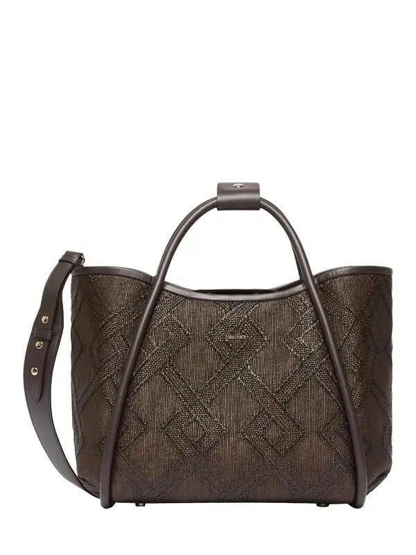 Max Mara Small Leather Marine Top-handle Bag - Brown