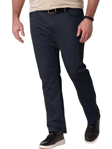 OAK HILL BY DXL Big & Tall Straight-fit 5-pocket Tech Pants - Anthracite