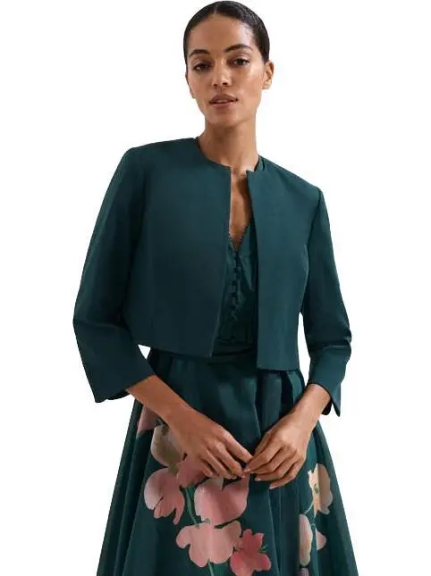 PHASE EIGHT Arlette Cropped Jacket - Teal