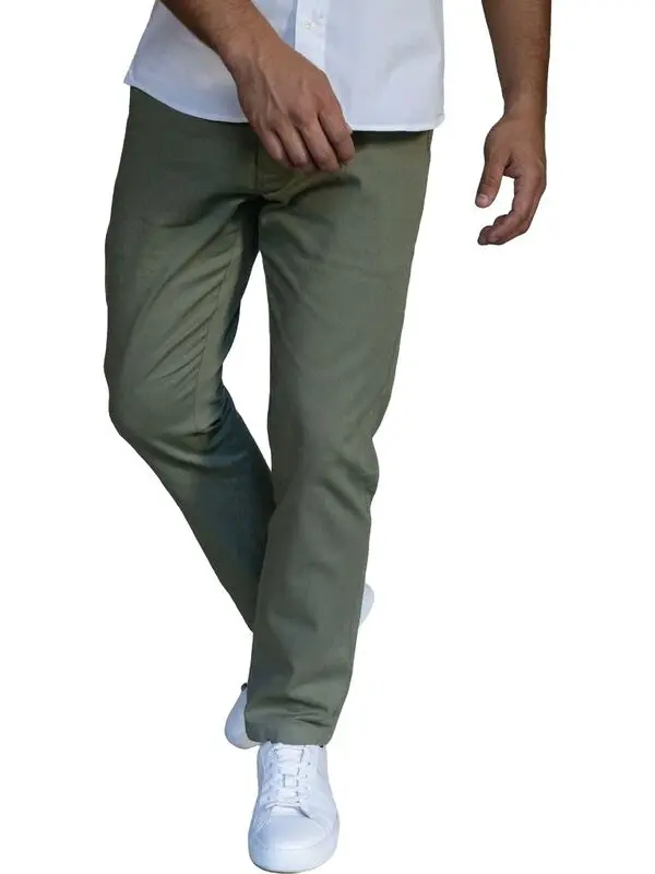 PETER MANNING NYC Stretch Chinos Standard Fit - Olive