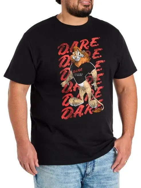 TRUE NATION BY DXL Big & Tall Dare Graphic Tee - Black