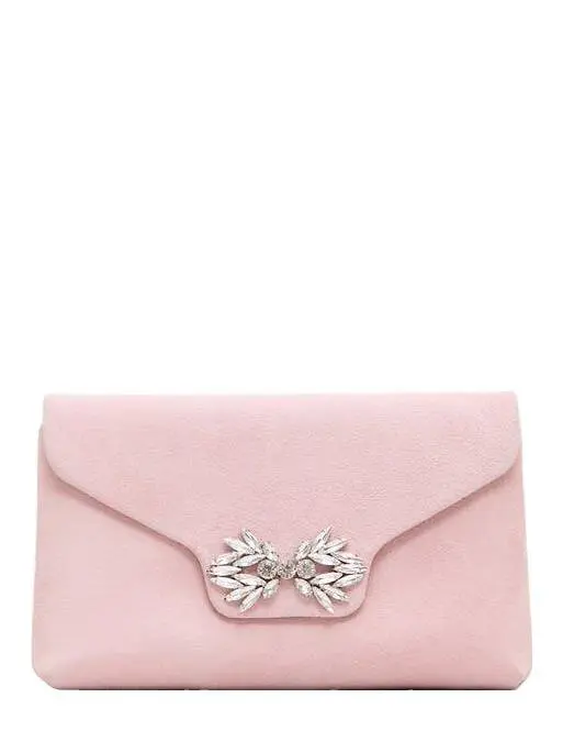 PHASE EIGHT Sparkle Clutch Bag - Pale Pink