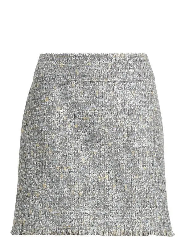 Hugo Boss Vatoni Tweed Miniskirt - Grey Multi