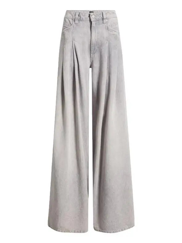 Hugo Boss Wide Leg Jeans - Light/pastel Grey