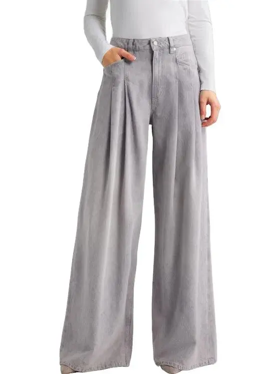 Hugo Boss Wide Leg Jeans - Light/pastel Grey