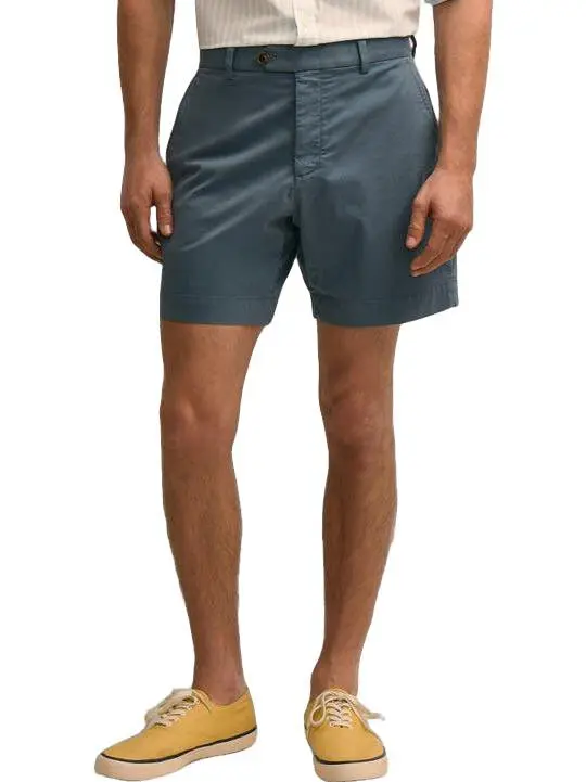 Brooks Brothers The Friday 7" Flat Front Chino Shorts - Indian Teal