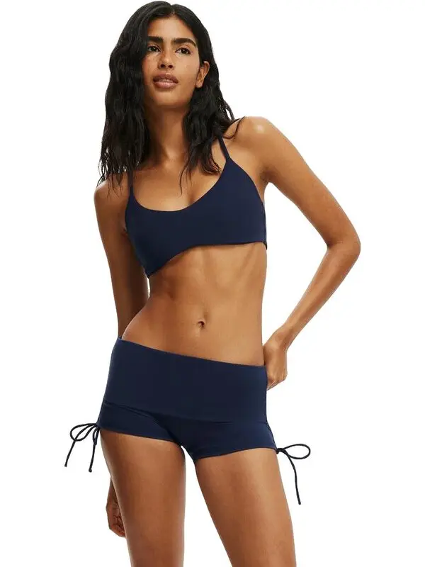 Cotton:on Active Ultra Soft Scoop V Crop - Prep Sport Navy