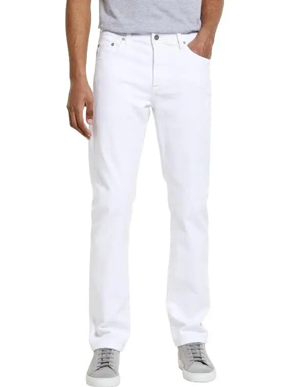 Ag Everett Slim Straight Leg Jeans - White
