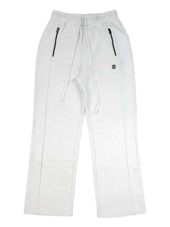 CULT OF INDIVIDUALITY Oversize Cotton Sweatpants - Heather Grey