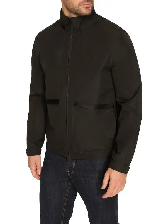 Cole Haan Packable Rain Jacket - Black