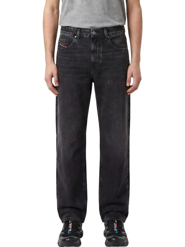 DIESEL® D-macro Wide Leg Jeans In Denim - Black