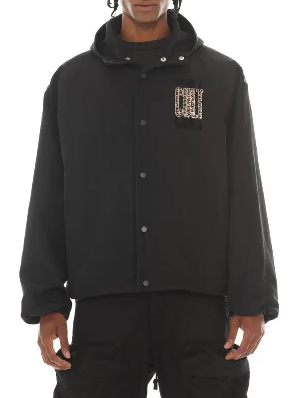 CULT OF INDIVIDUALITY Oversized Nylon Jacket - Black Nylon
