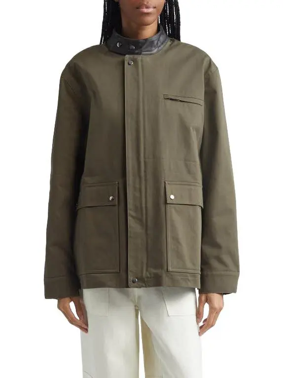 WALES BONNER Vision Cotton Field Jacket - Olive/black