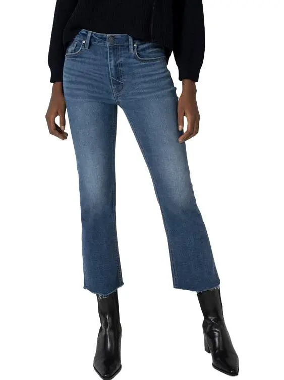 UNPUBLISHED Marlow Raw Hem Crop Jeans - Muse