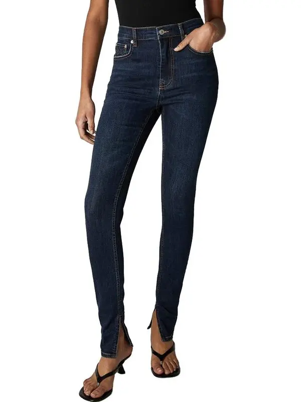 UNPUBLISHED Ella Slit Hem Skinny Jeans - Alameda