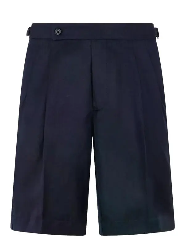 SLOWEAR Button Pleated Shorts - Blue