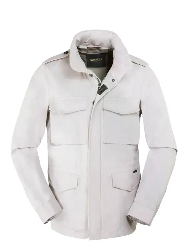 MOORER Denver-s1 Flap-pocket Jacket - Neutrals