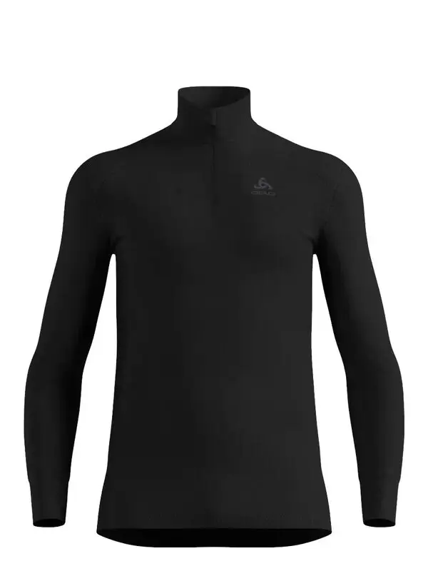 ODLO Active Warm Half-zip Base Layer Top - Black