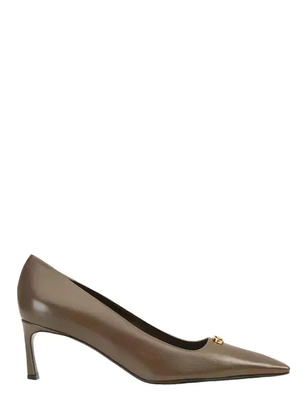 SERGIO ROSSI Pumps With Logo Detail - Brown
