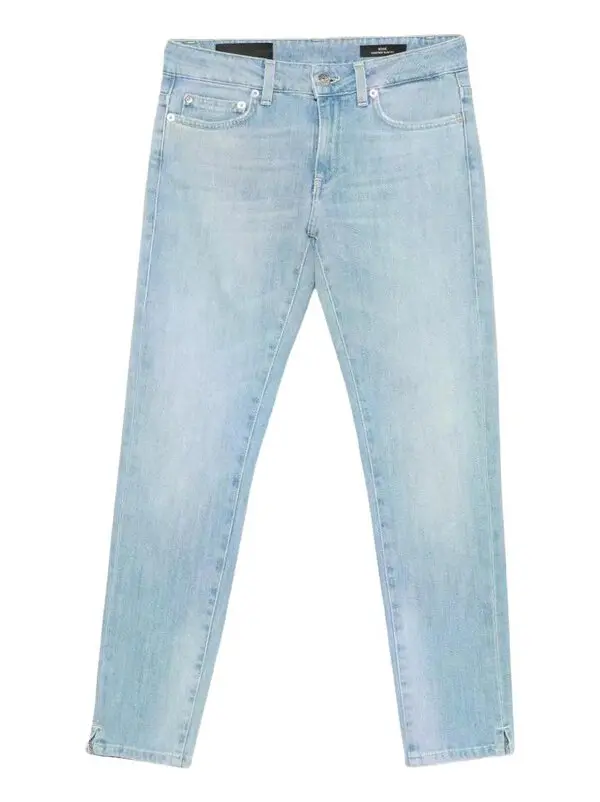 DONDUP Slit-detail Five-pocket Jeans - Blue