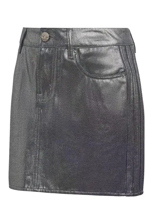 Adidas Side Stripes A-line Skirt - Silver