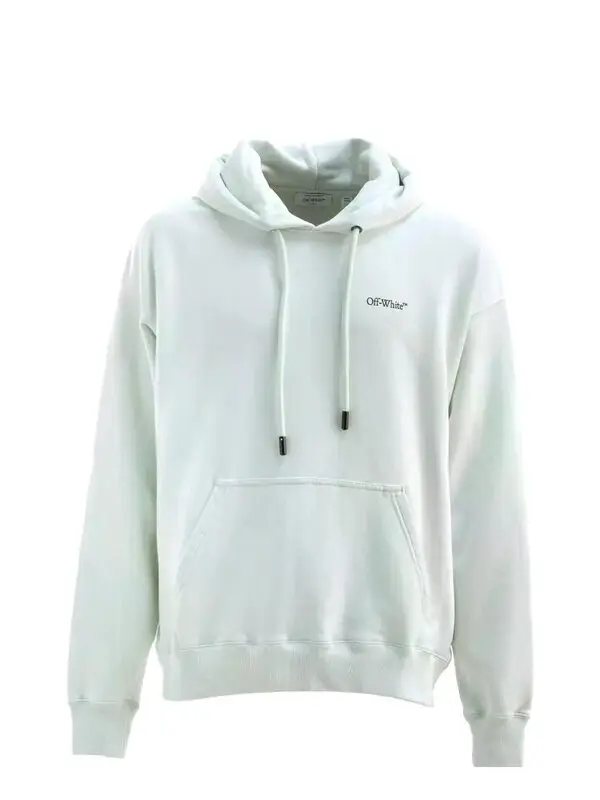 Off-White Logo-detail Hoodie - Blue