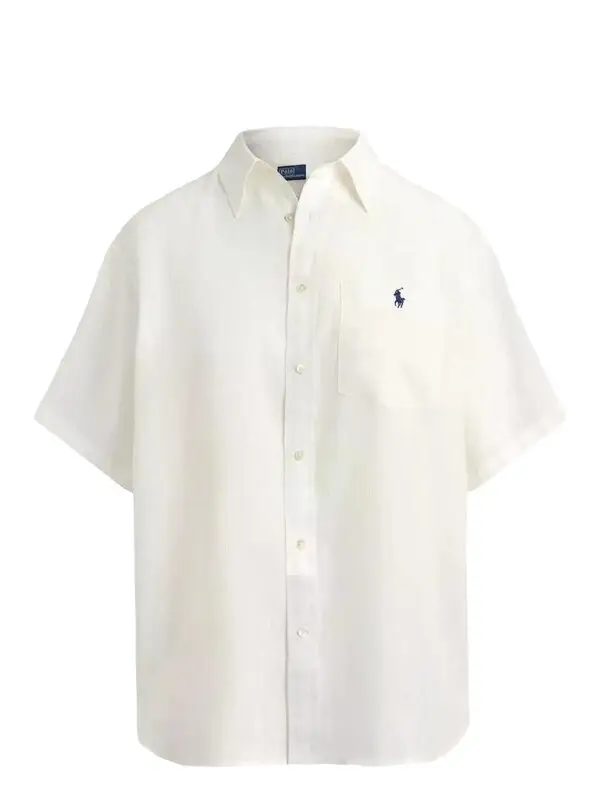 Polo Ralph Lauren Oversized Linen Shirt - Neutrals