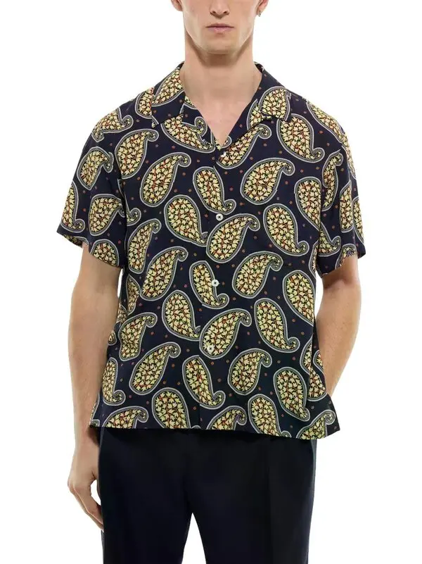 FURSAC Paisey-print Shirt - Blue