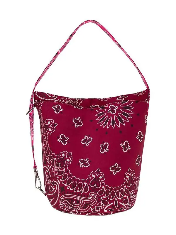 CALL IT BY YOUR NAME Bandana Bucket Bag - Bordeaux