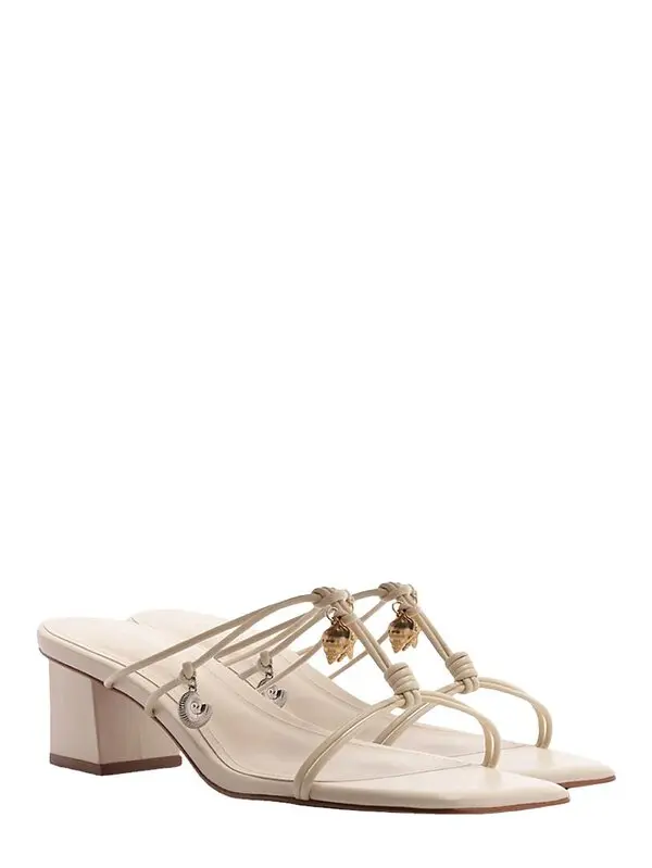 Farm Rio Sea Block Heel Sandals - Ivory