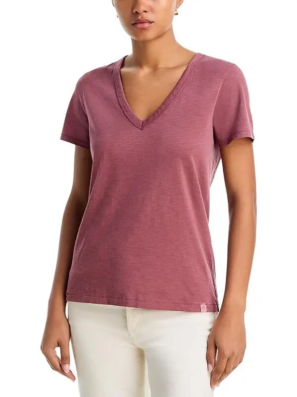 Rag & Bone The Slub Tee - Deep Mauve
