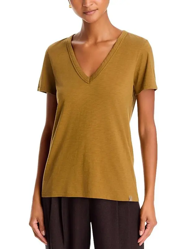 Rag & Bone The Slub Tee - Gold Khaki